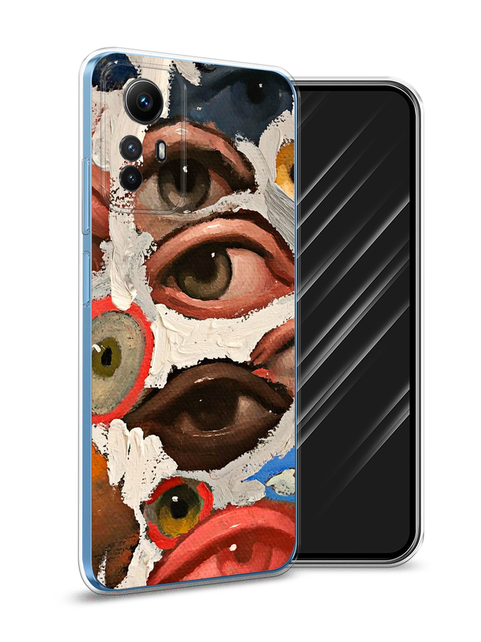 Чехол Awog на Xiaomi Redmi Note 12S "Глаза масляная живопись"