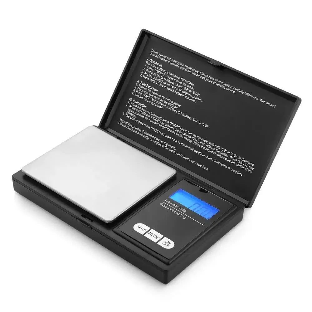 Электронные профессиональные ювелирные карманные весы с точностью до 0.01 гр (прмт-101875)