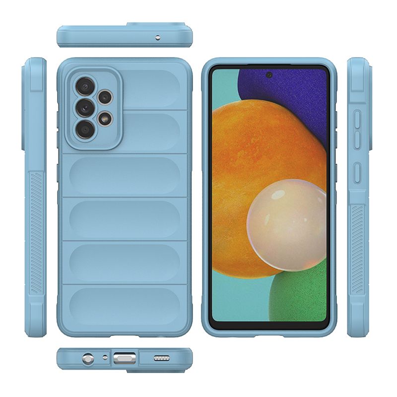Чехол Flexible Case для Samsung Galaxy A73 голубой
