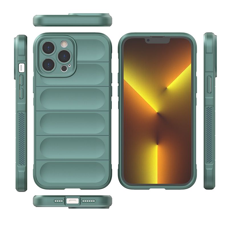 Чехол Flexible Case для iPhone 13 Pro Max зеленый