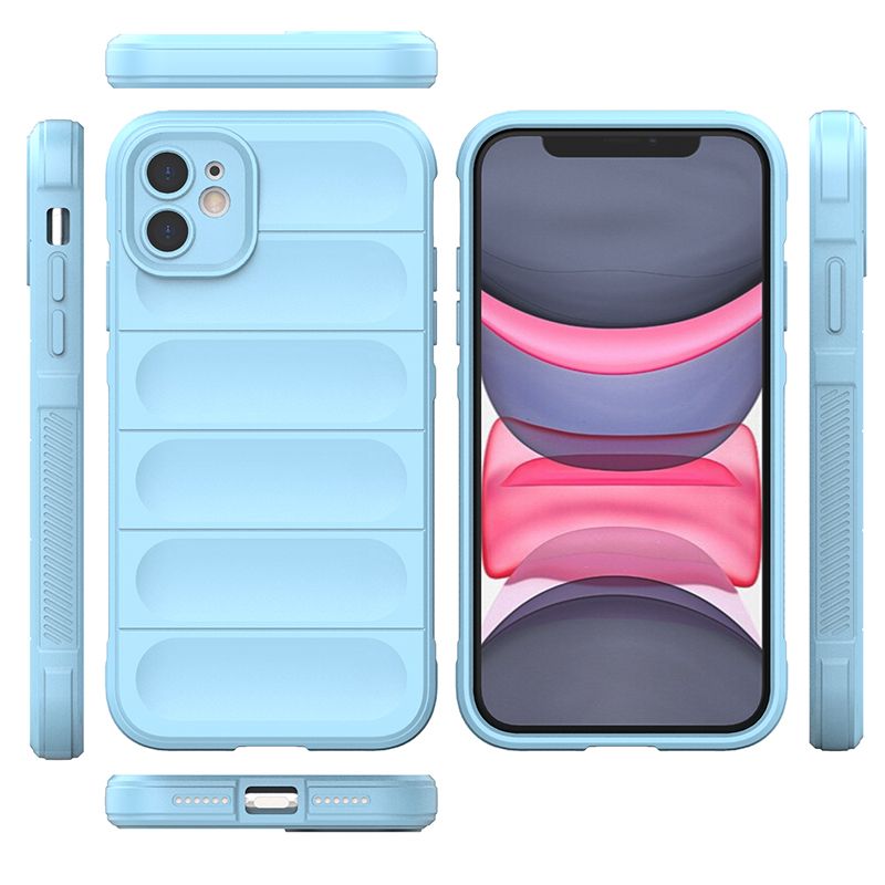 Чехол Flexible Case для iPhone 11 голубой