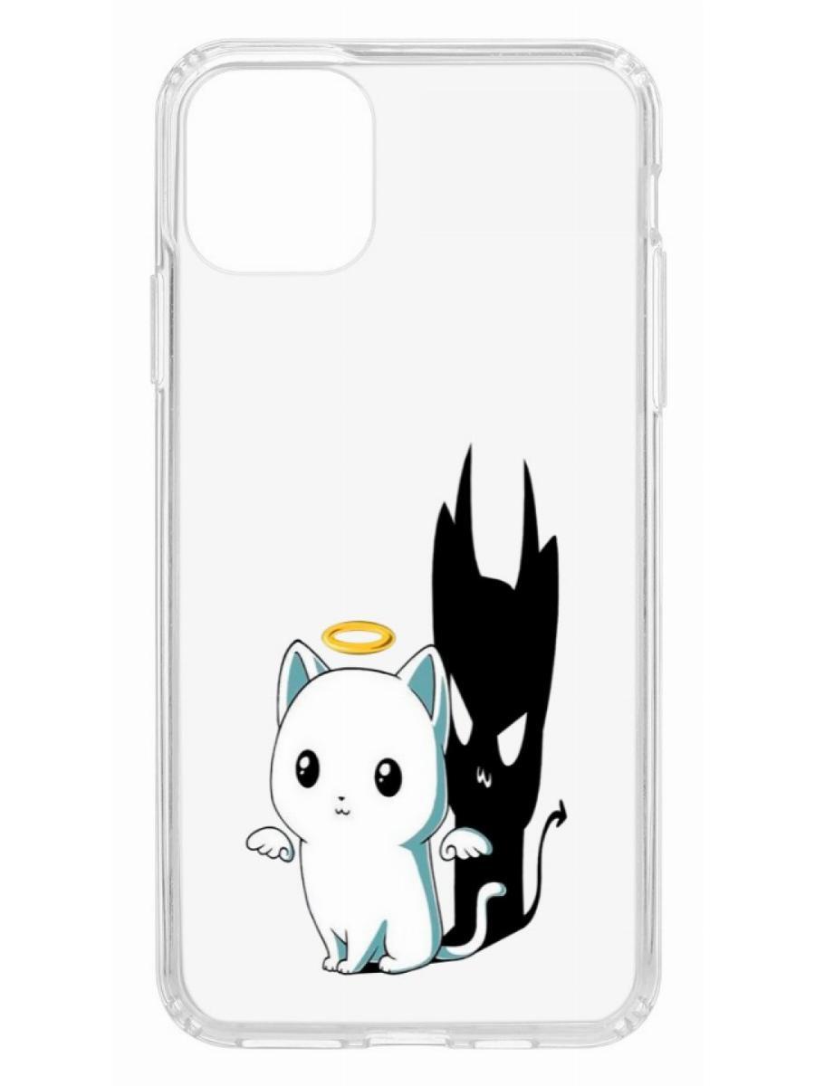 Чехол на Apple iPhone 11 Pro Max Kruche Print Angel Demon