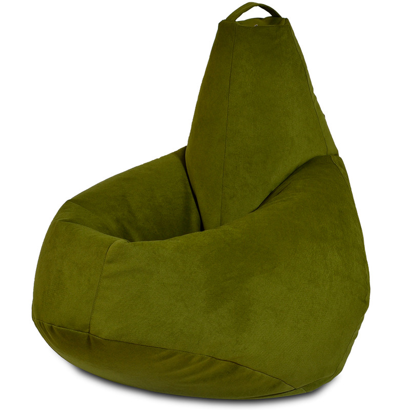 Кресло-мешок Puffmebel груша XXXL оливковый