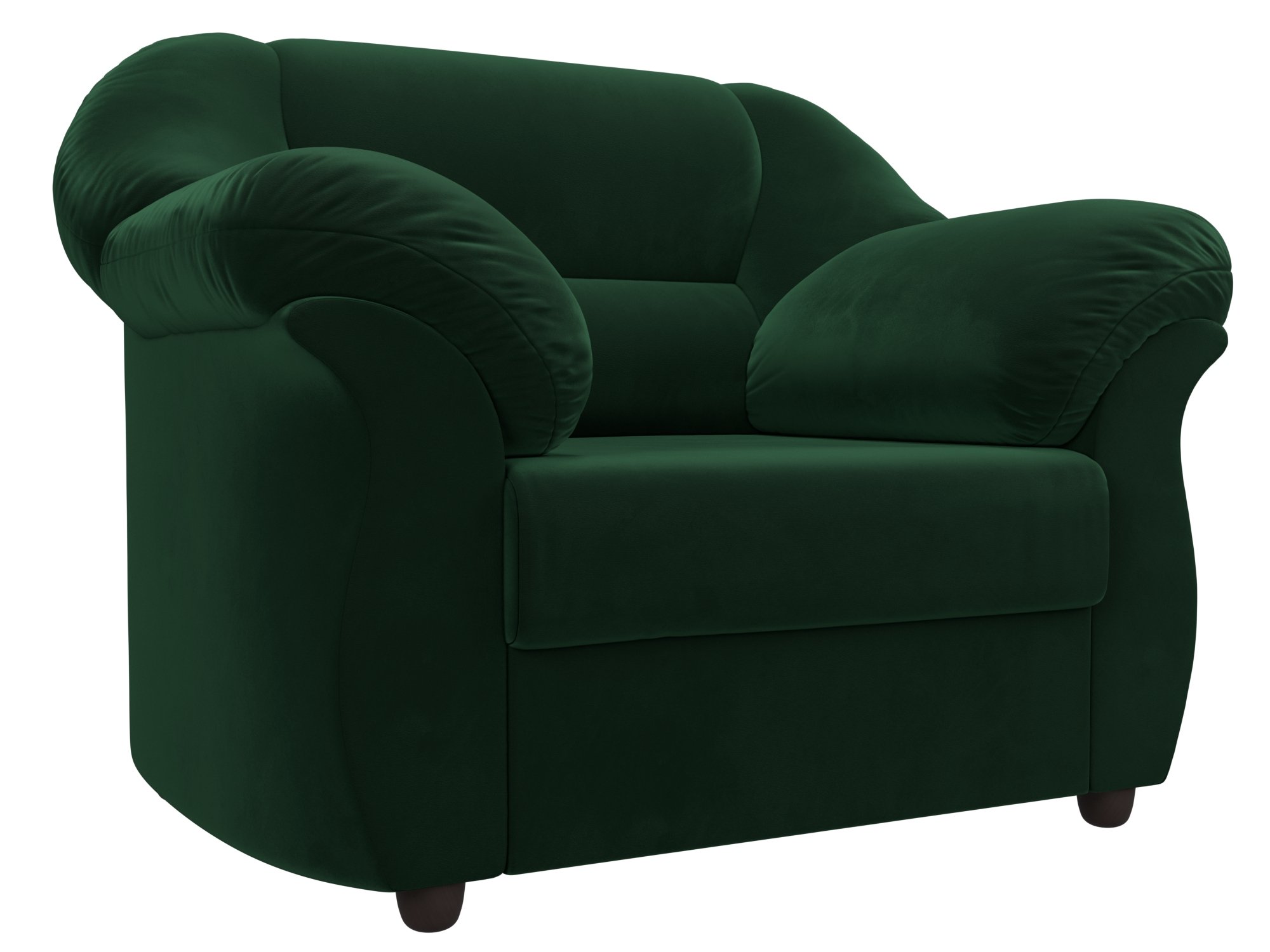 Кресло Карнелла велюр зеленый