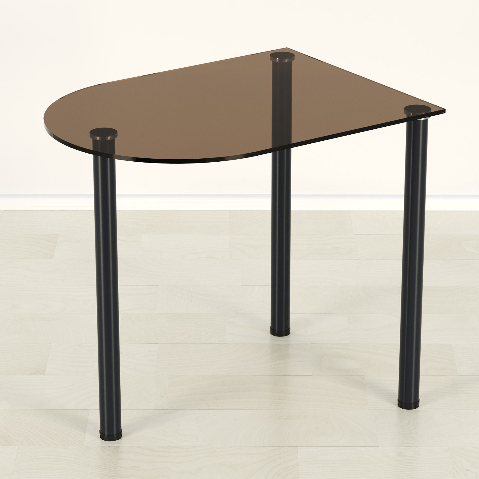 Стеклянный стол Mebel Apartment Эдель 30-3 бронза/черный 900х600