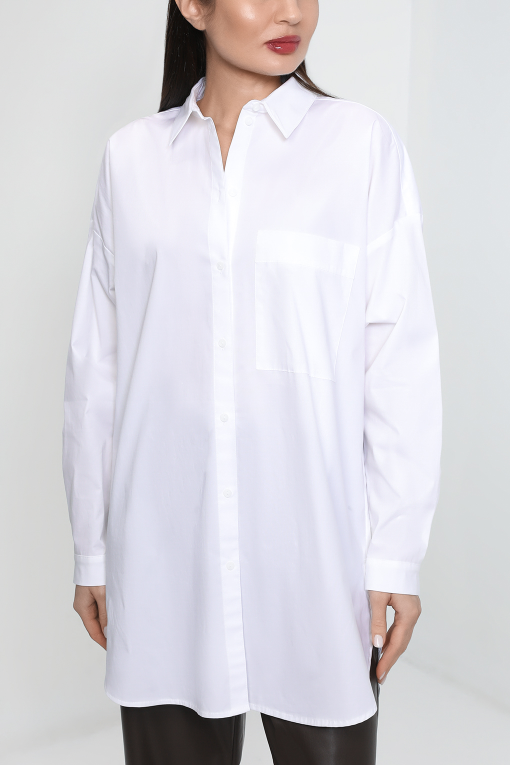 Рубашка женская Esprit Edc 992CC1F306 белая XL