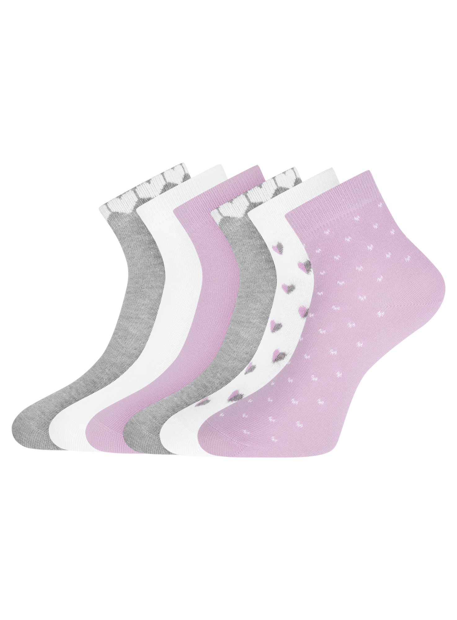 Комплект носков женских oodji 57102418T6 разноцветных 38-40