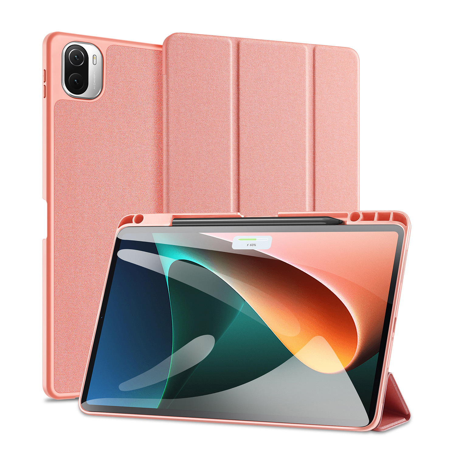 Чехол книжка Dux Ducis для Samsung Tab S8 Ultra (X900 / X906) Domo series розовый