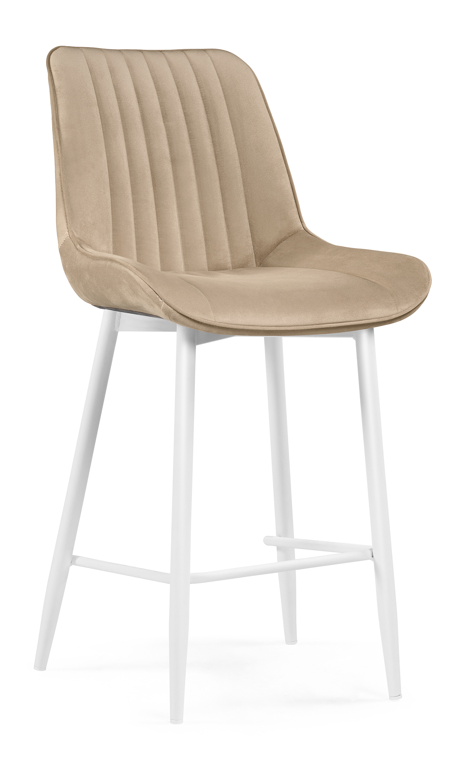 Полубарный стул Мебельные решения Седа, бежевый/белый