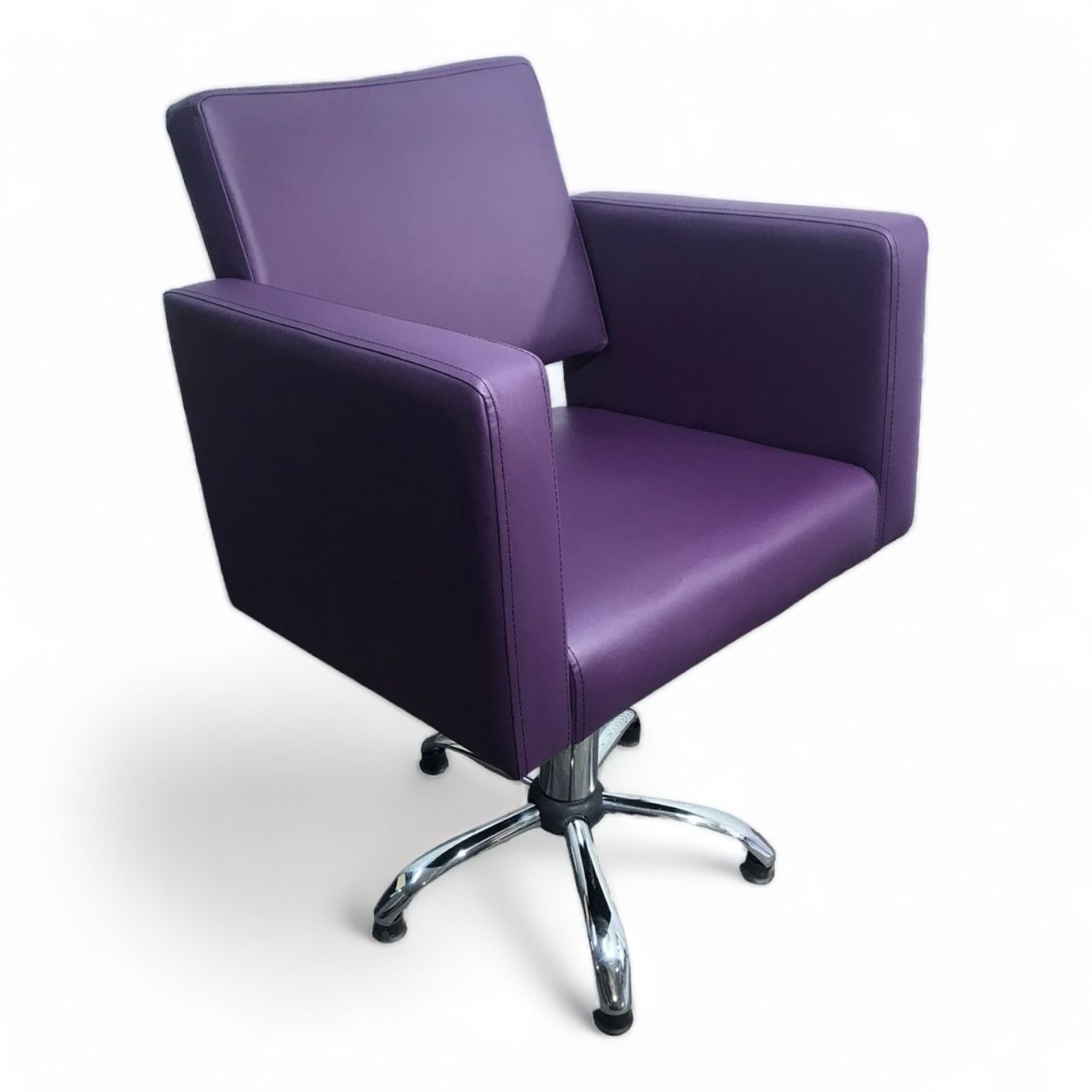 Парикмахерское кресло "Кубик", Фиолетовый