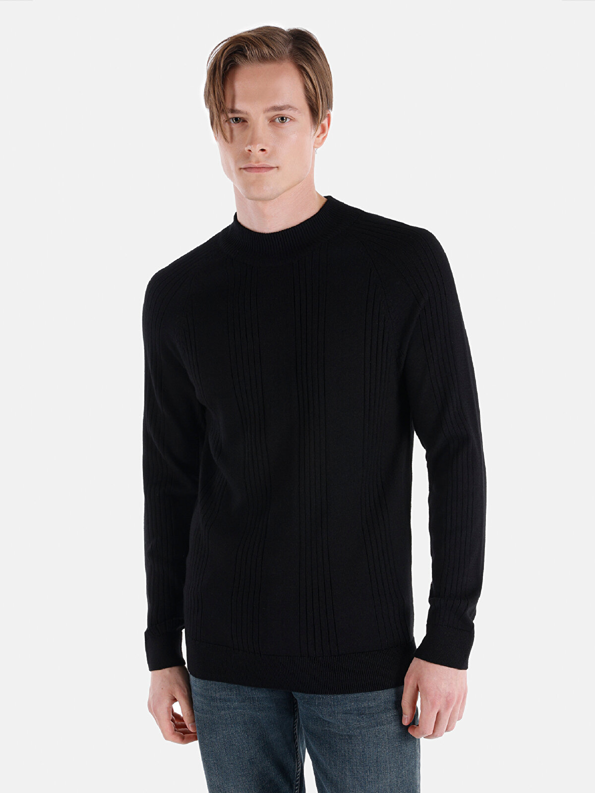 Джемпер мужской COLIN'S CL1064873 черный S
