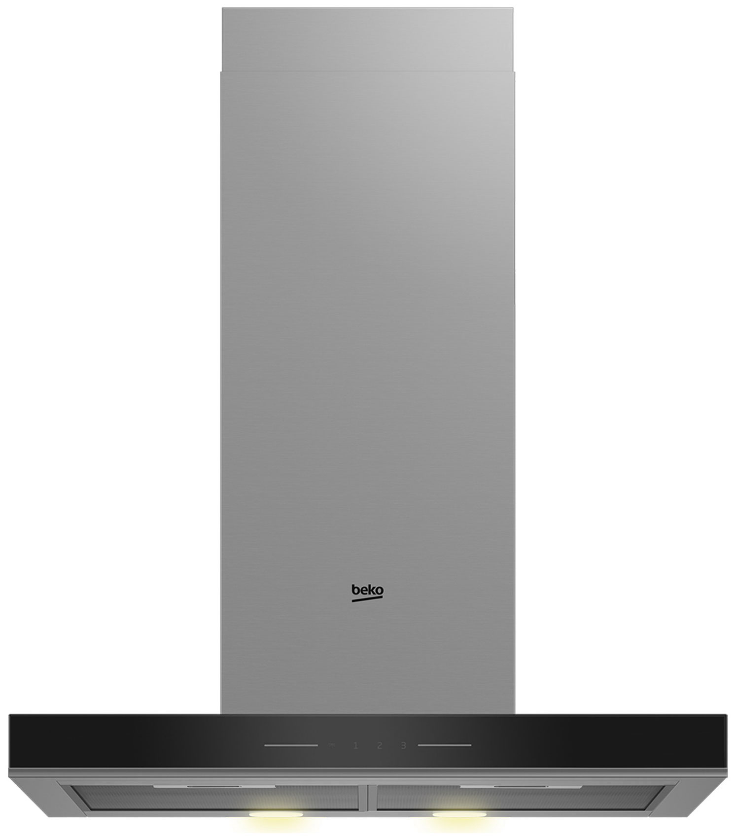 Вытяжка настенная Beko BHCB63640BH 1М Silver, Black