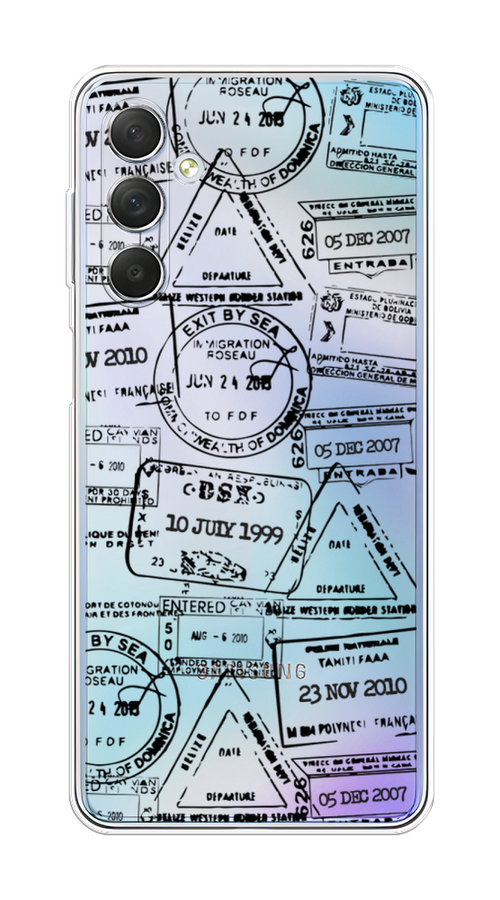 Чехол на Samsung Galaxy M54 "Visa stamps 2"