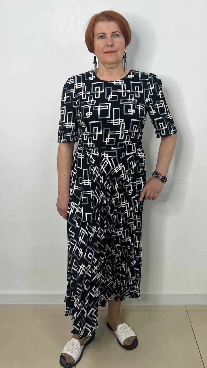 Платье женское Asen 5987 черное 50 RU