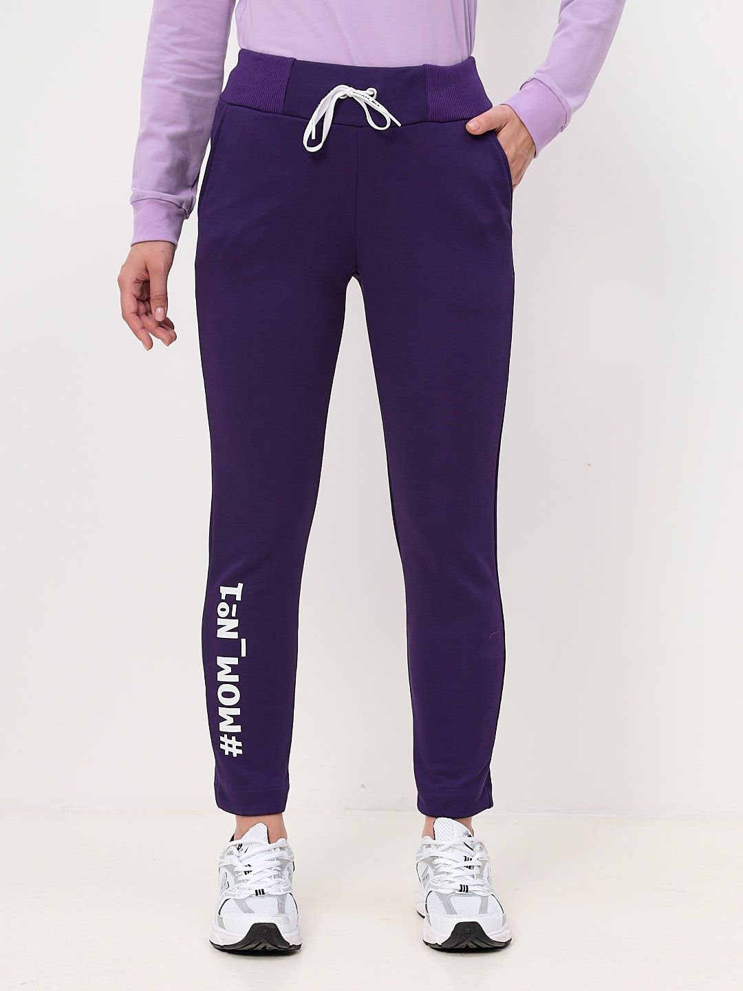 Спортивные брюки женские MOM №1 MOM-0136 фиолетовые M