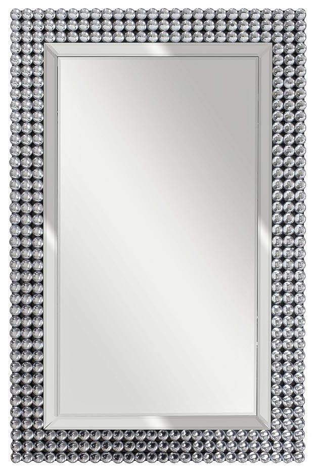 Зеркало прямоугольное в раме с кристаллами Размер: 65*100*2 см