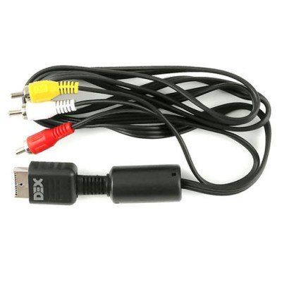 Кабель для приставки NoBrand AV Composite Cable для Playstation 2, Playstation 3