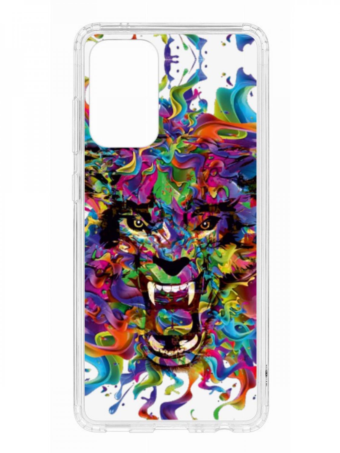 Противоударный чехол для Samsung Galaxy A32 Kruche Print Colored beast прозрачный