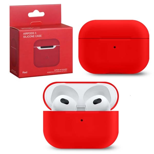 Чехол для AirPods 3 Silicone red