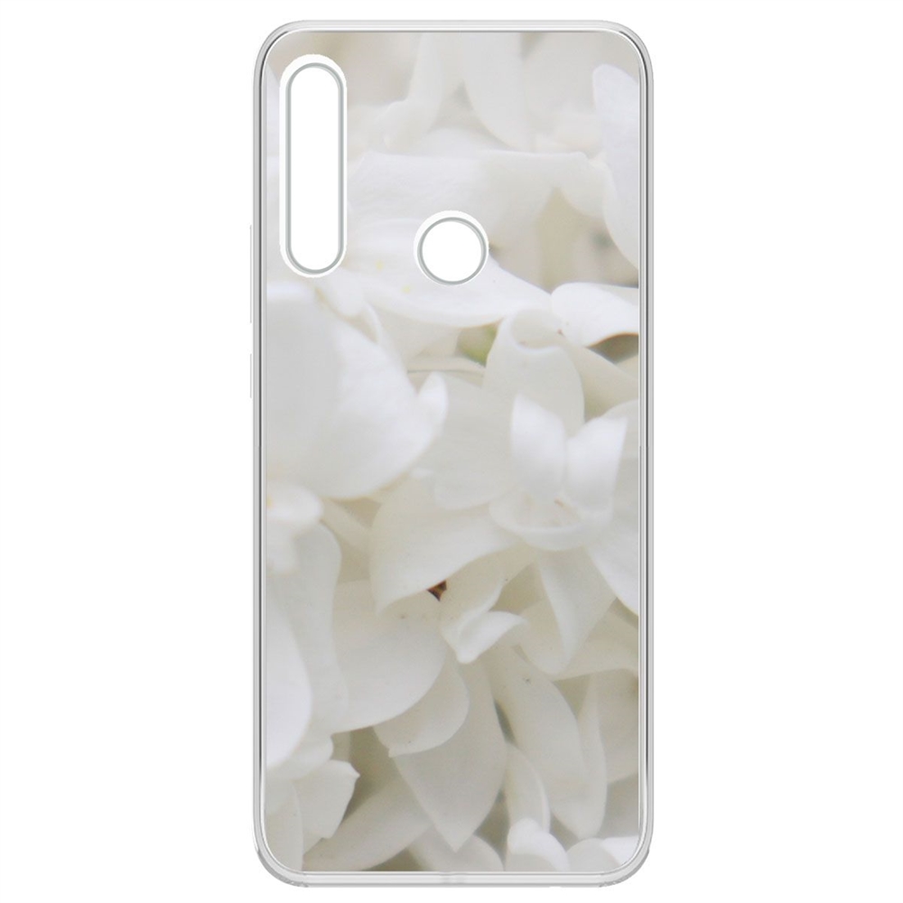 Чехол-накладка Krutoff Clear Case Белые лилии для Huawei P Smart Z/Honor 9x