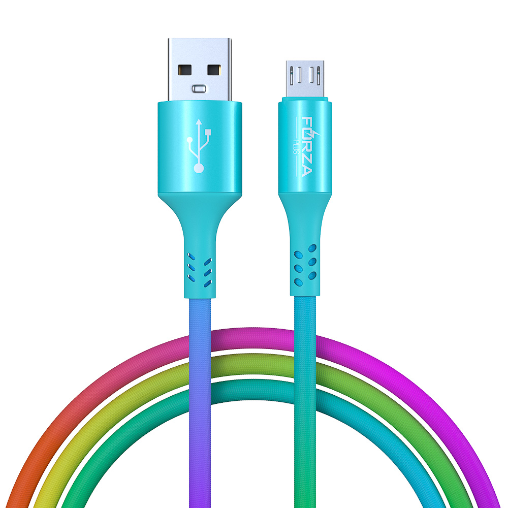 Кабель Micro USB FORZA 443-033 1 м Multicolor