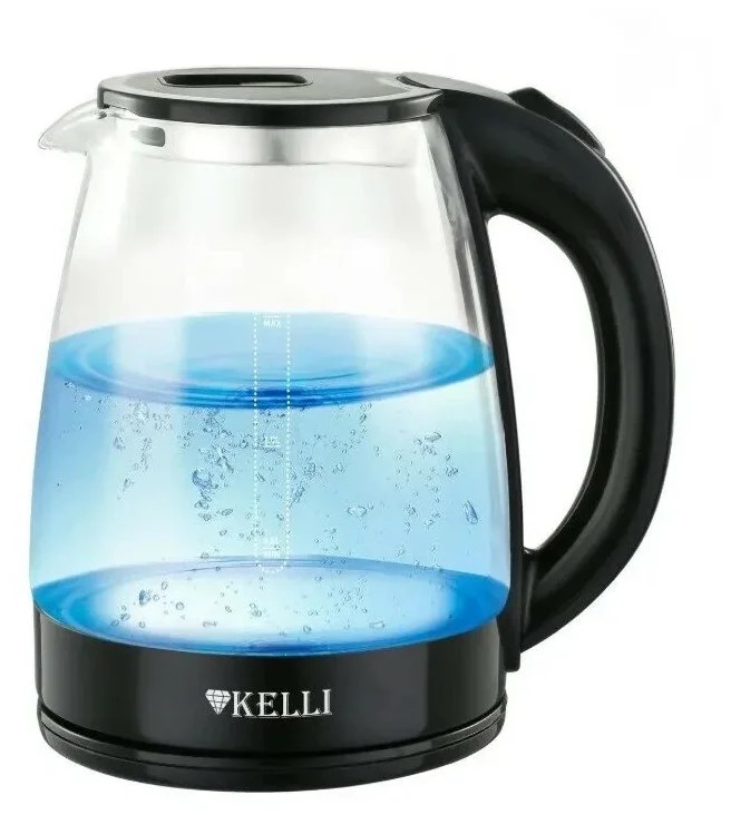 Чайник электрический KELLI 1.8  2200 1.8 л Transparent