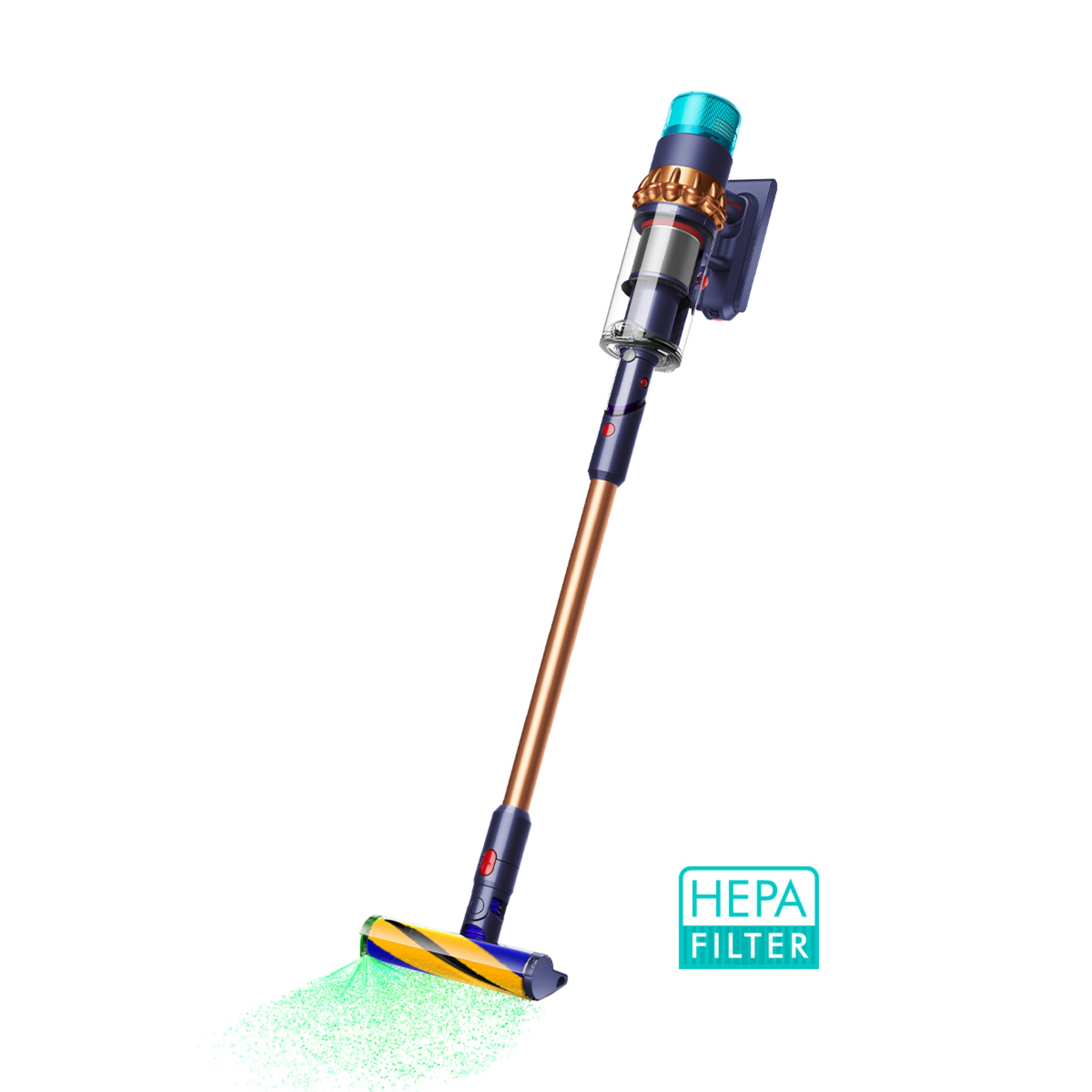 Пылесос Dyson Gen5 Detect Absolute SV23 (US) золотистый, синий