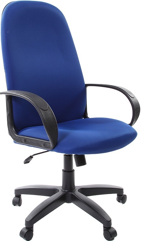 Кресло офисное Евростиль Бюджет Ультра ткань-сетка синяя