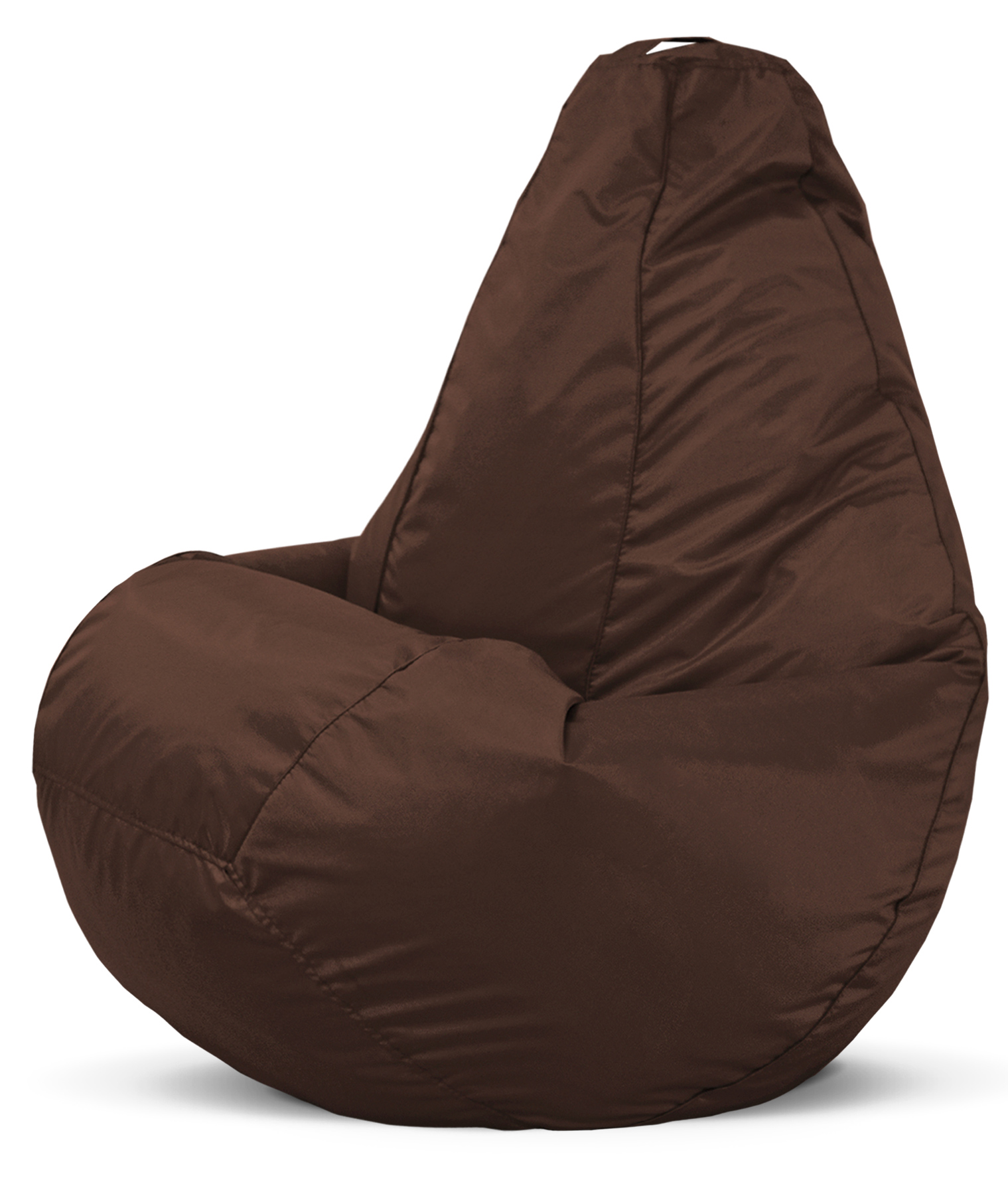 Кресло-мешок PUFLOVE пуфик груша, размер XL, коричневый оксфорд