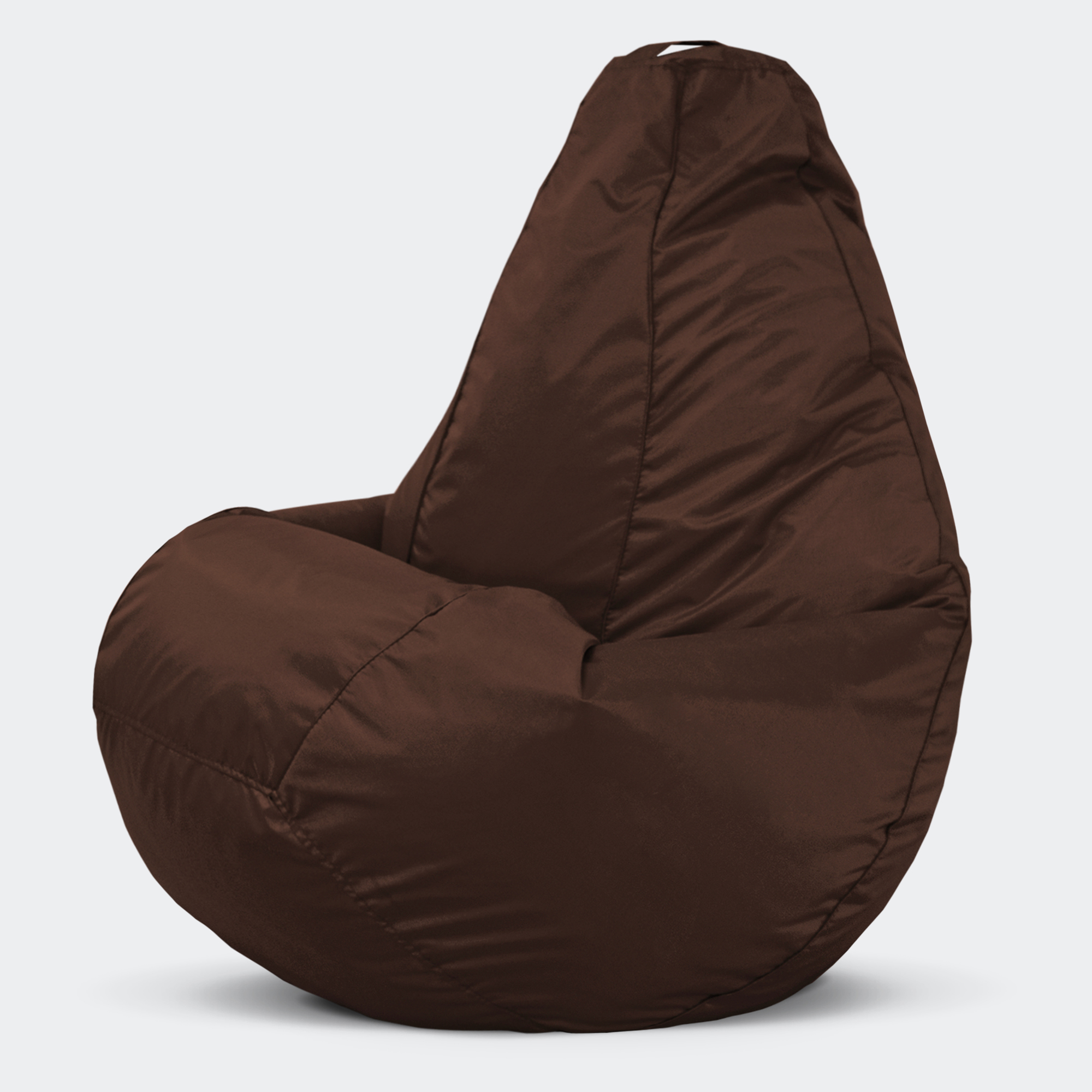 Кресло-мешок PUFLOVE пуфик груша, размер XXXL, коричневый оксфорд