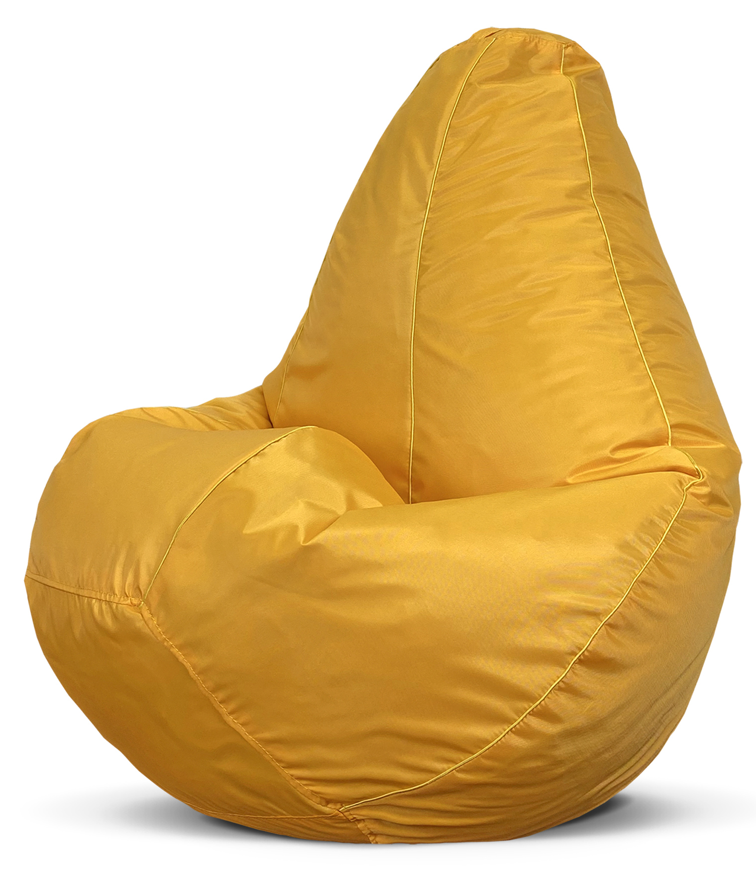 Кресло-мешок PUFLOVE пуфик груша, размер XXXL, желтый оксфорд