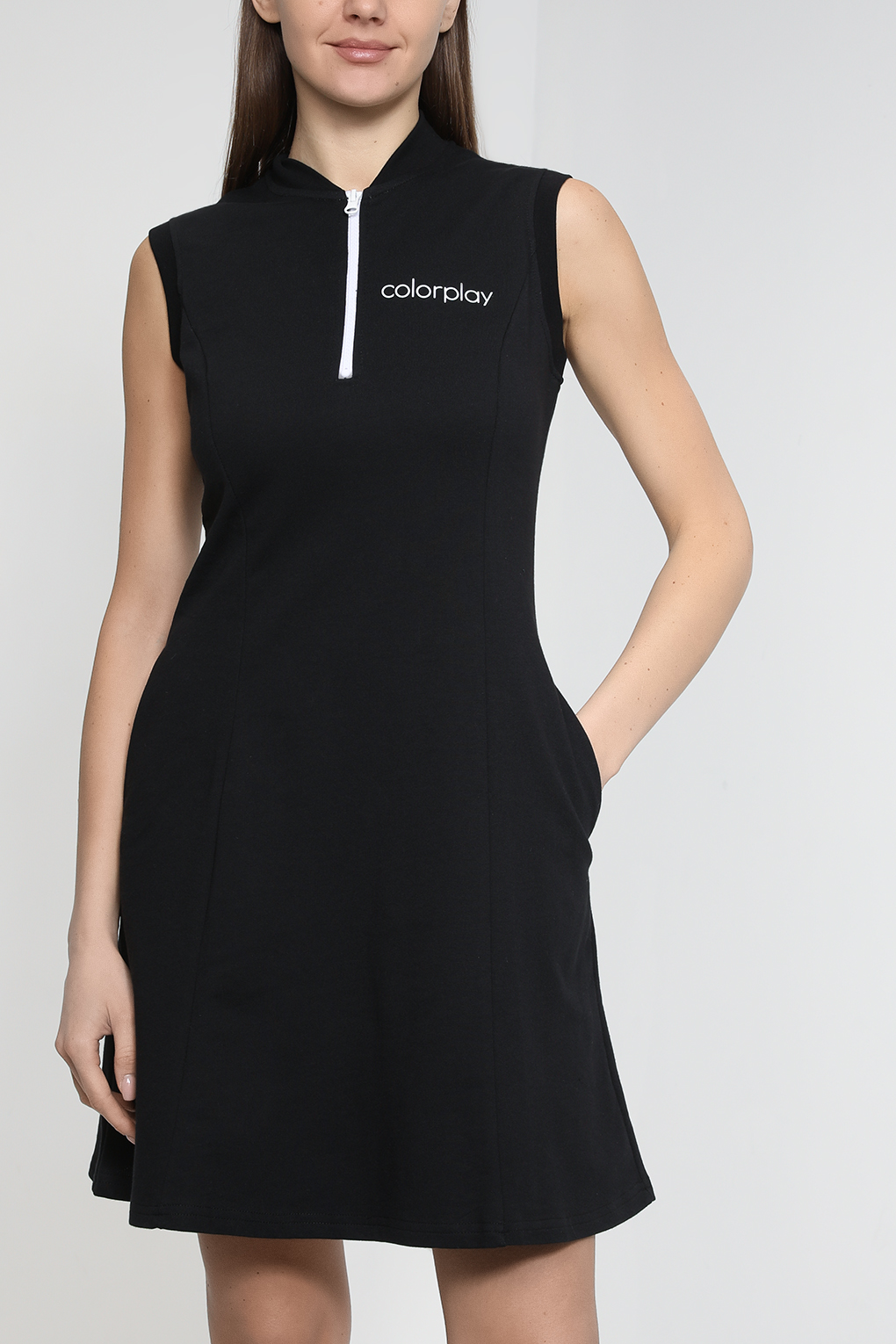 Платье женское COLORPLAY CP23035308 черное XL