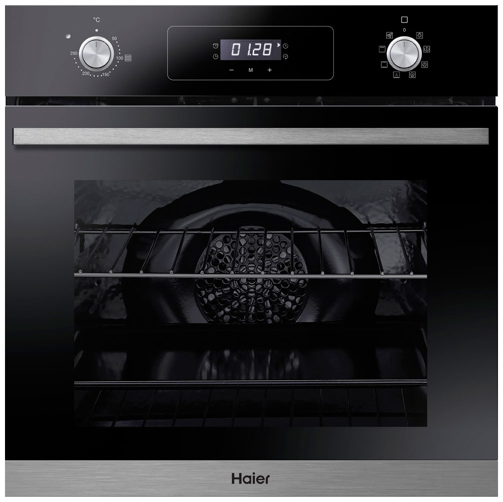 Встраиваемый электрический духовой шкаф Haier HOD-P08TGBX Black