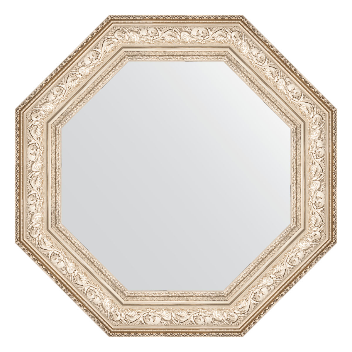 Зеркало в раме 75x75см Evoform BY 7387 виньетка серебро