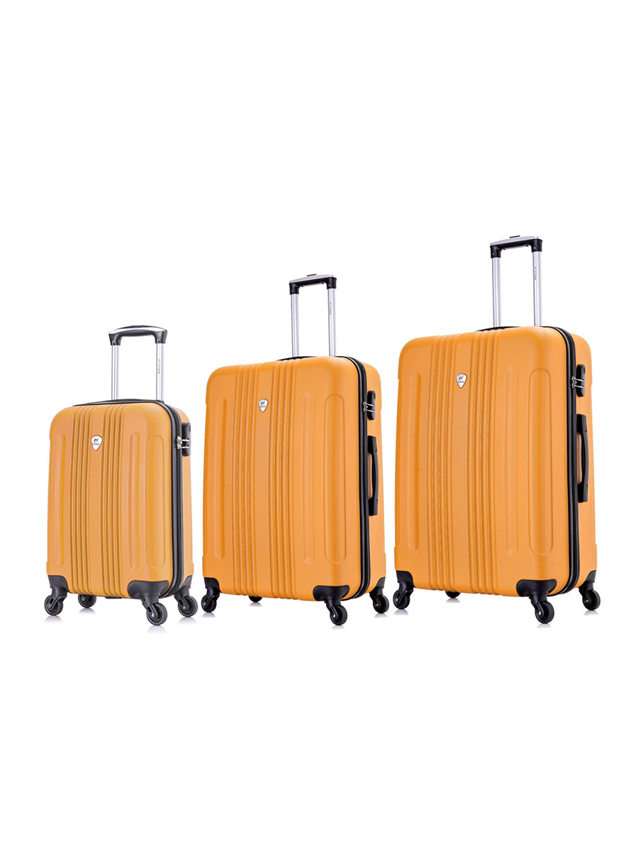 Комплект чемоданов женский L'Case Bangkok оранжевый, S/M/L