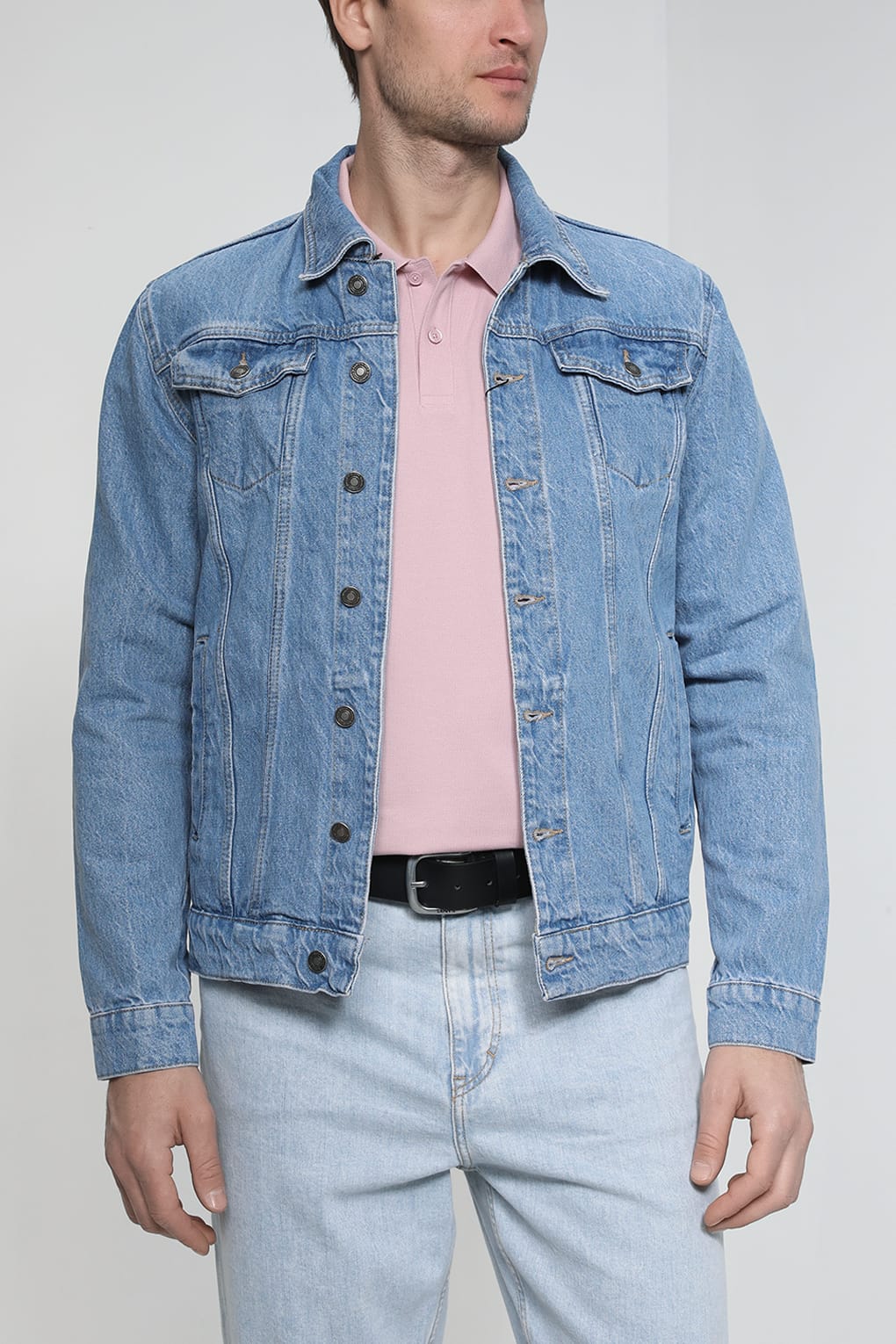 Джинсовая куртка мужская MARCO DI RADI MDR23029231 голубая XL