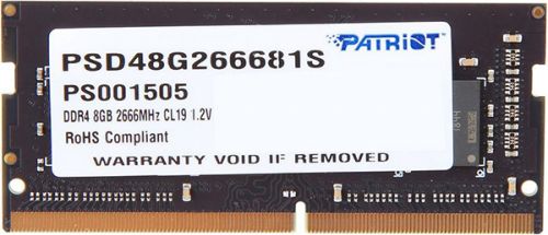 Оперативная память Patriot 8Gb DDR4 2666MHz SO-DIMM (PSD48G266681S)