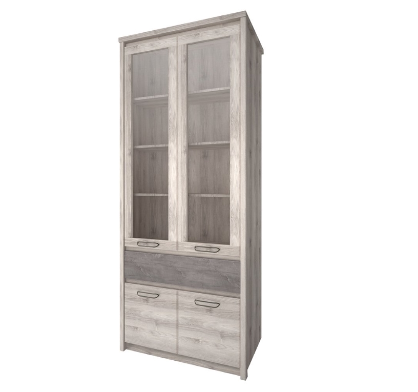 Платяной шкаф Hoff Jazz 80332758 86,8х40х210, каштан найроби/оникс
