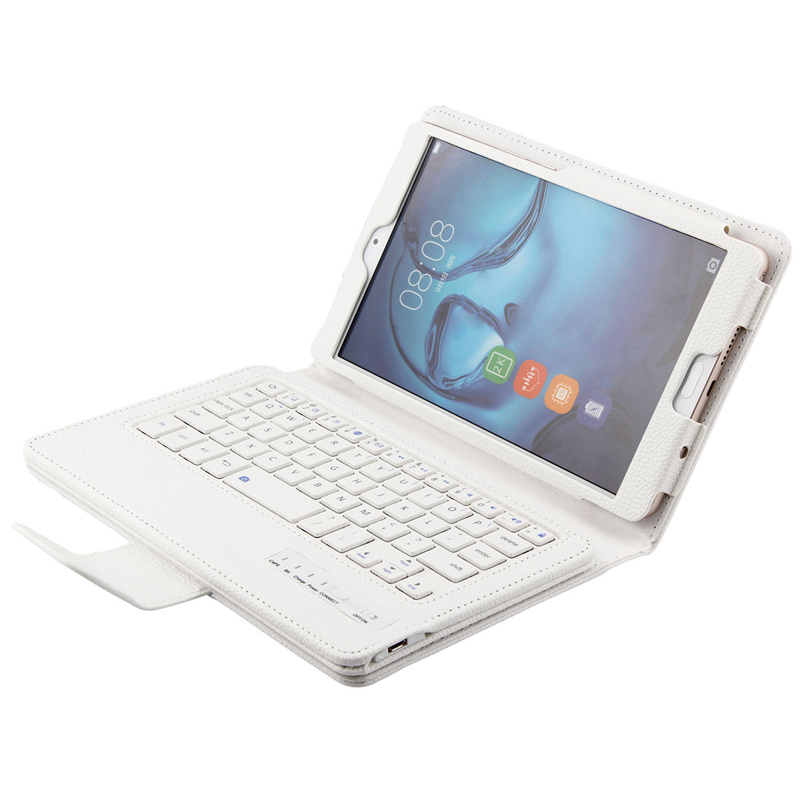 Чехол Bluetooth-Клавиатура MyPads для iPad mini 1/2/3 белый