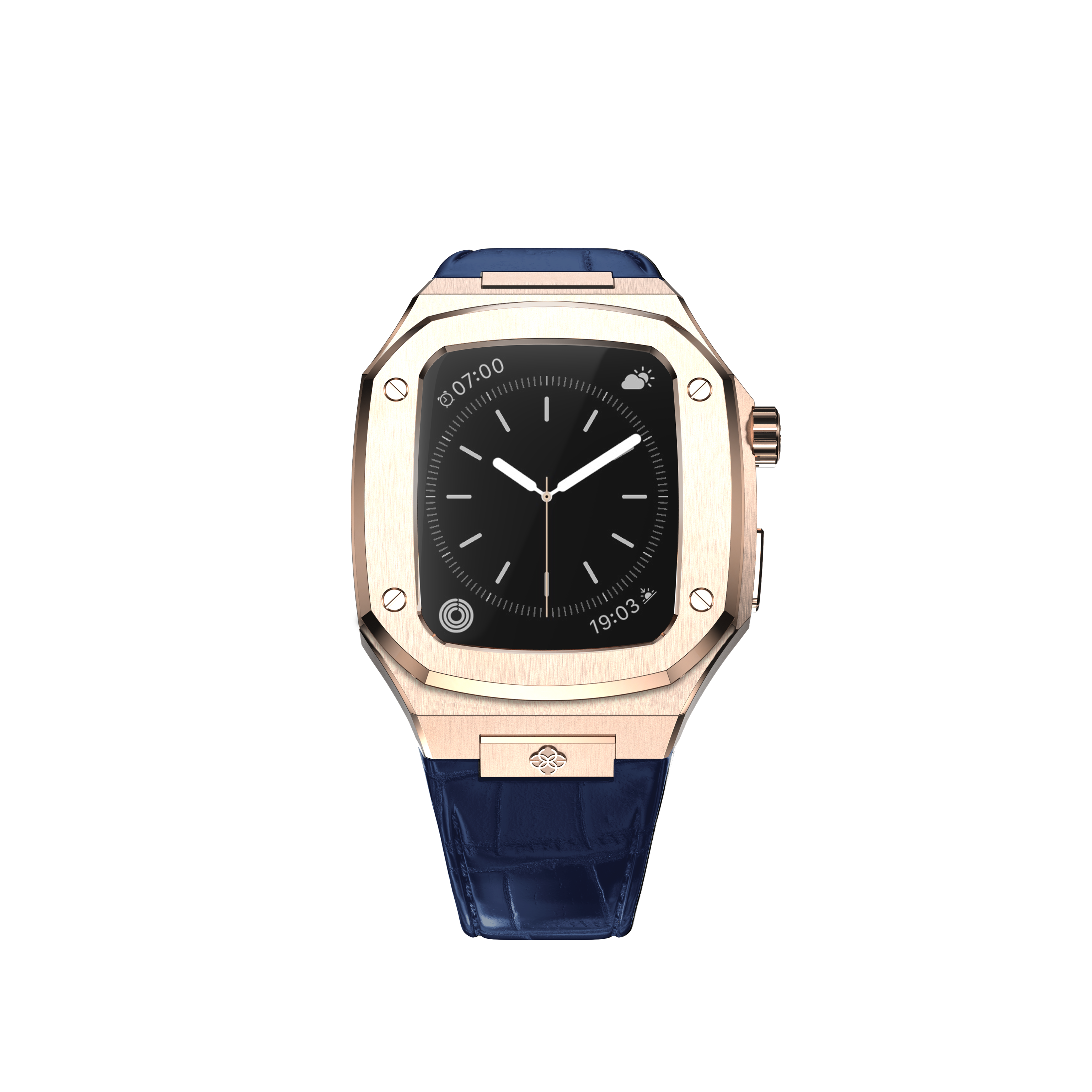 Чехол-ремешок Golden Concept WC-CL44-RG-BL для смарт-часов Apple Watch Series 6 44mm синий