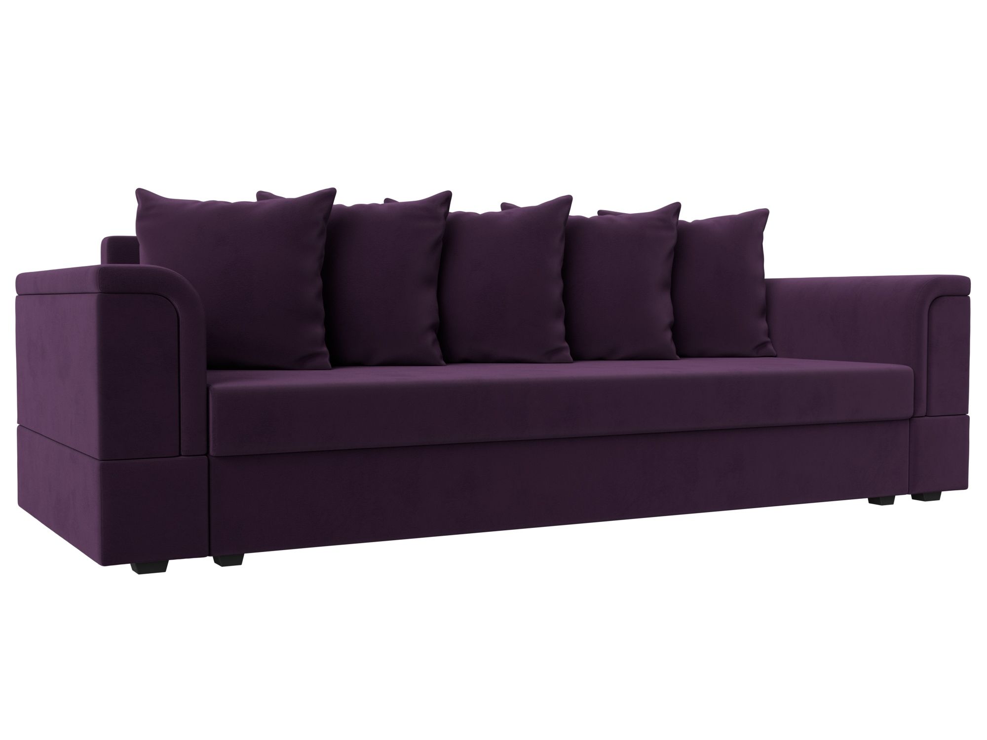 Прямой диван Лига Диванов Лига-005 235х78х85 см, фиолетовый