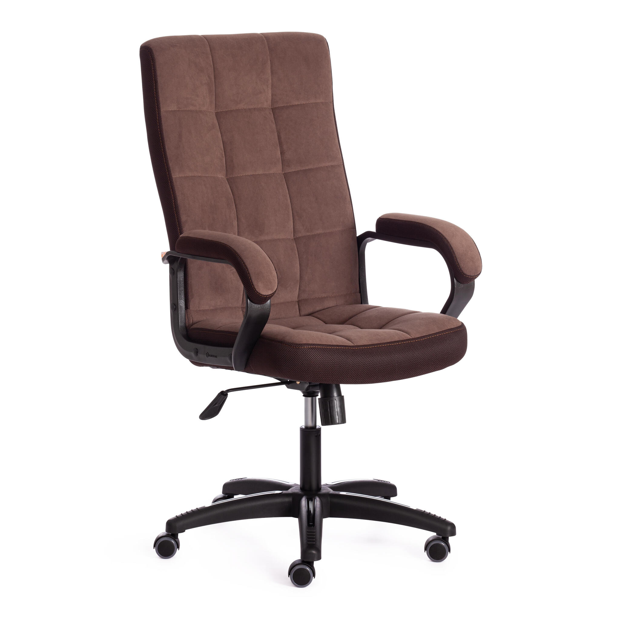 Офисное кресло Империя Стульев Trendy, флок/ткань, коричневый