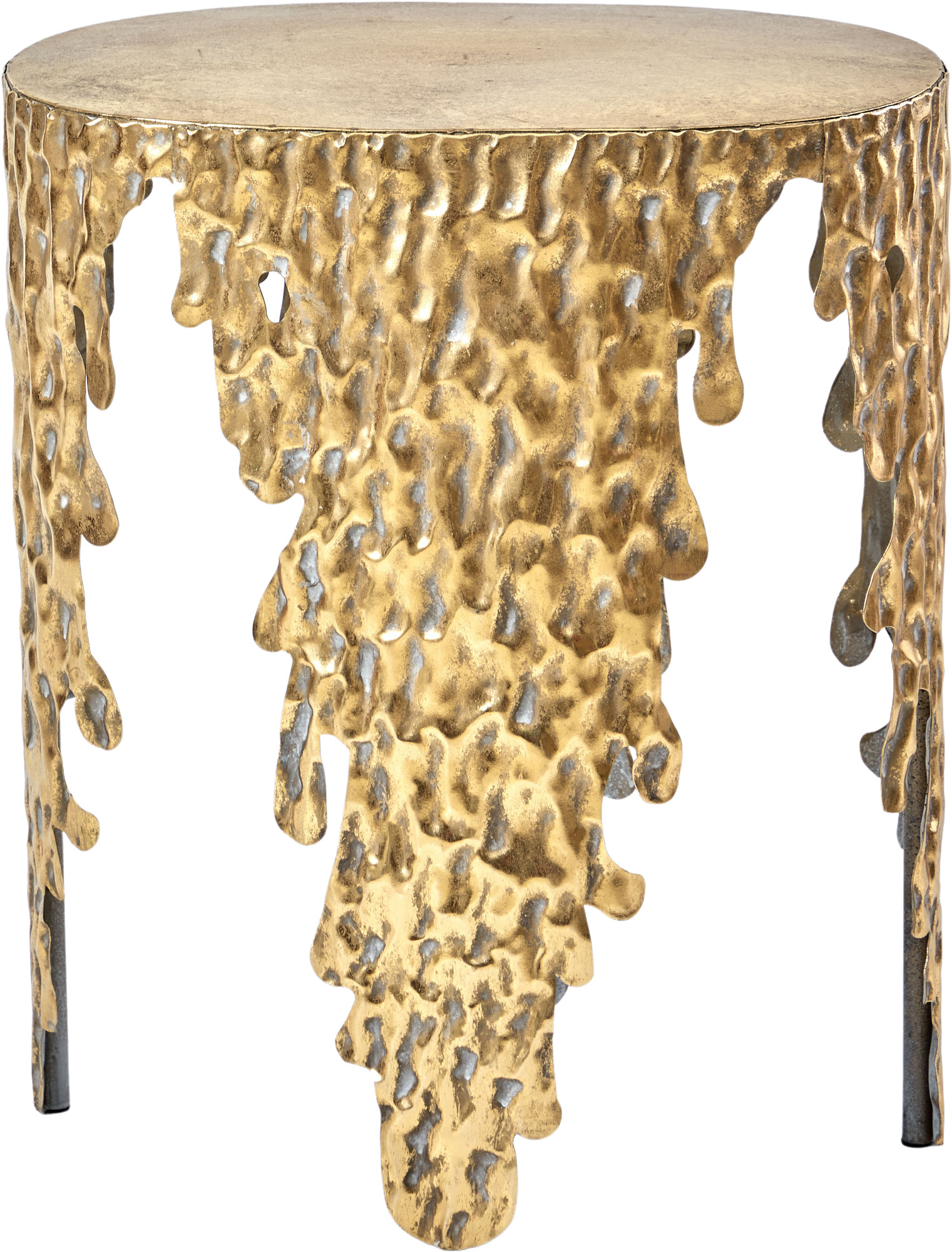 Столик интерьерный Glasar Рувензори 57-213/2 38х25х46см золото с патиной