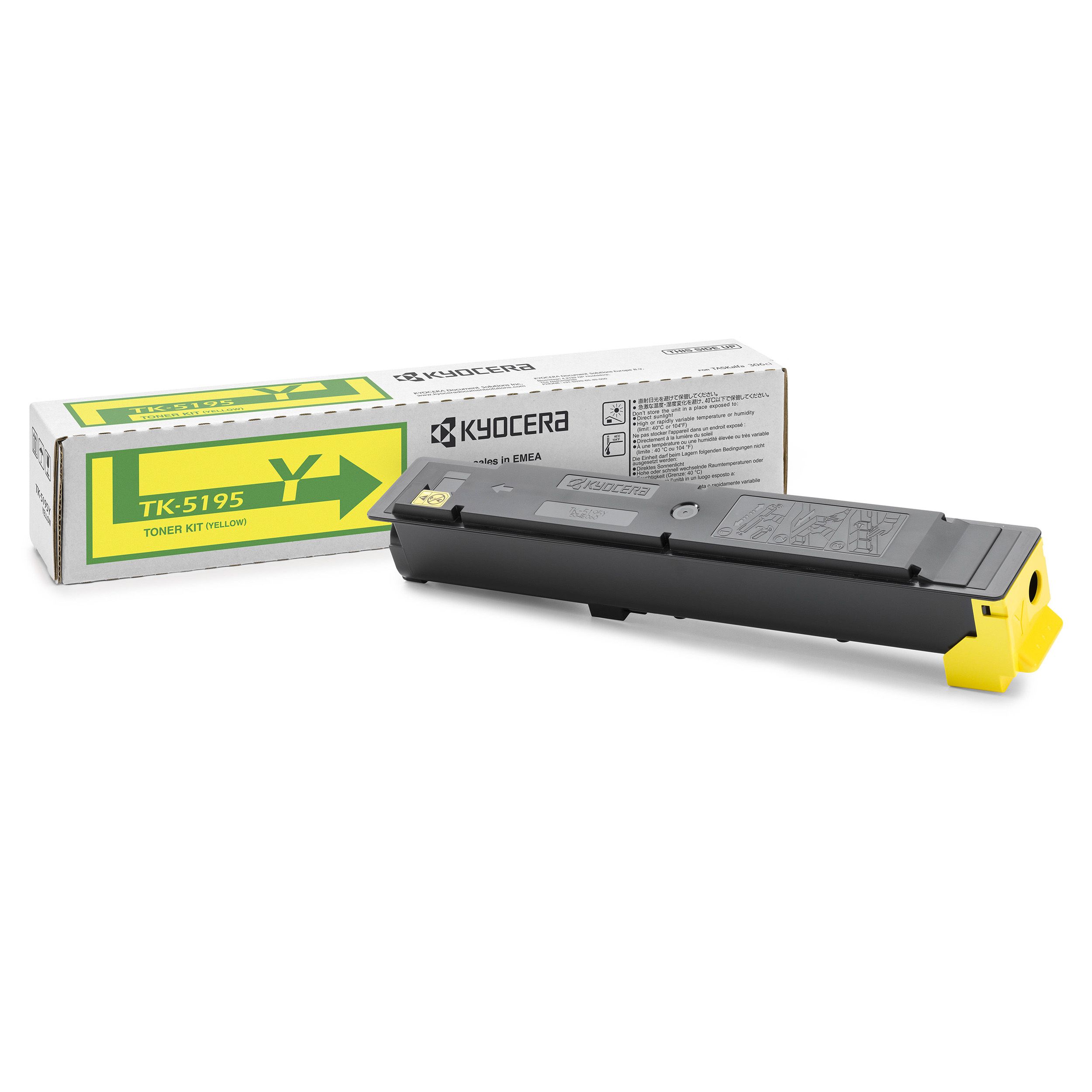 Картридж для лазерного принтера Kyocera TK-5195Y, желтый, оригинал