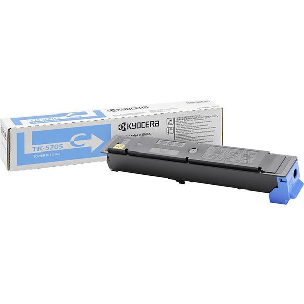 Картридж для лазерного принтера Kyocera TK-5205C, голубой, оригинал