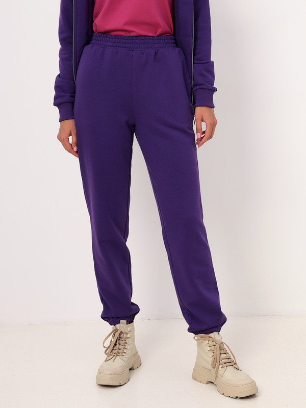 Спортивные брюки женские MOM №1 MOM-5124 фиолетовые XL