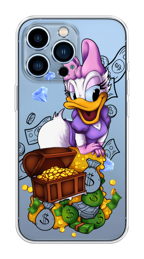 Чехол на Apple iPhone 13 Pro "Rich Daisy Duck"
