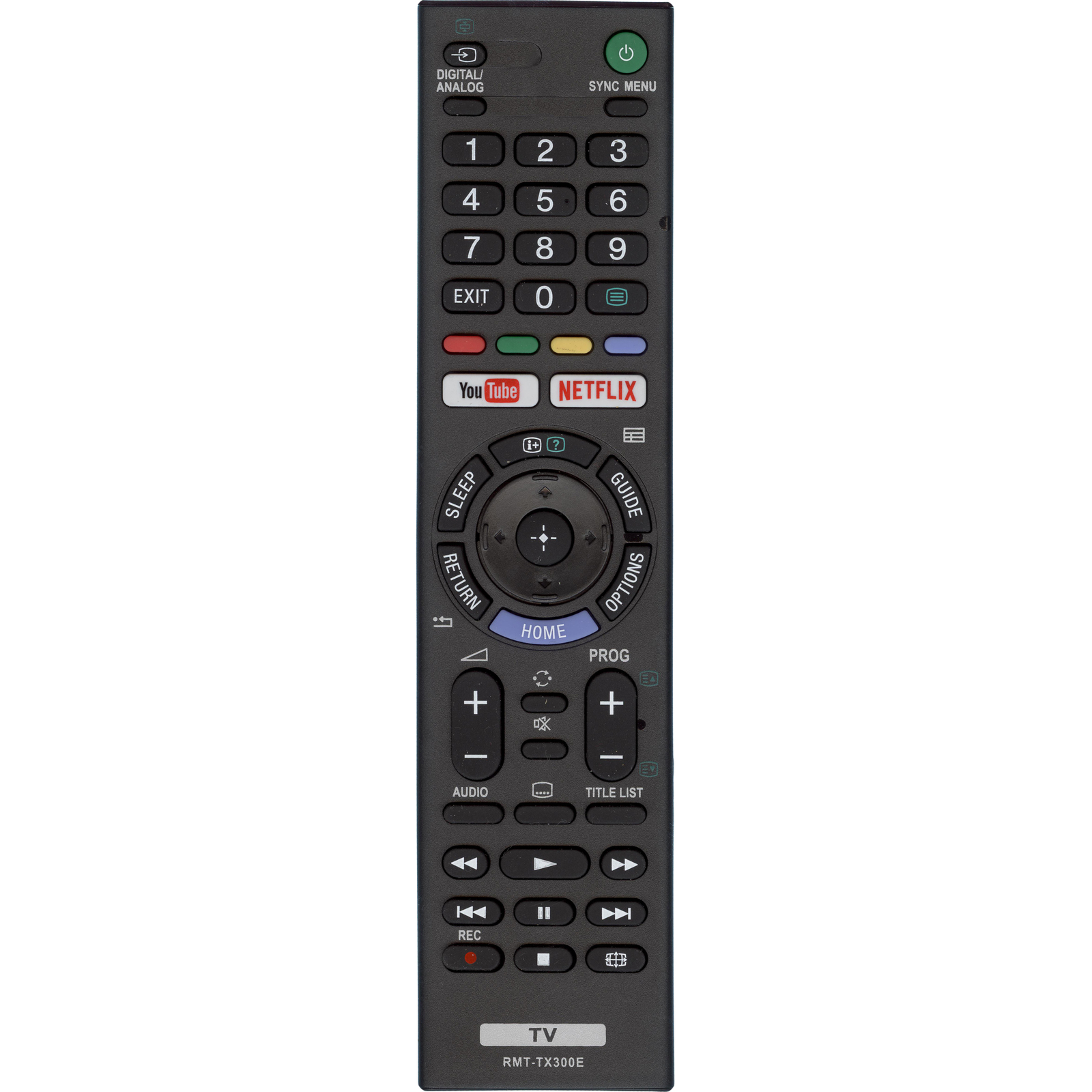 Пульт ДУ Huayu RMT-TX300E NETFLIX Black (HSN296)