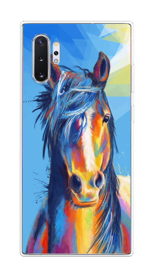 Чехол на Samsung Galaxy Note 10 Plus  "Лошадь арт 3"