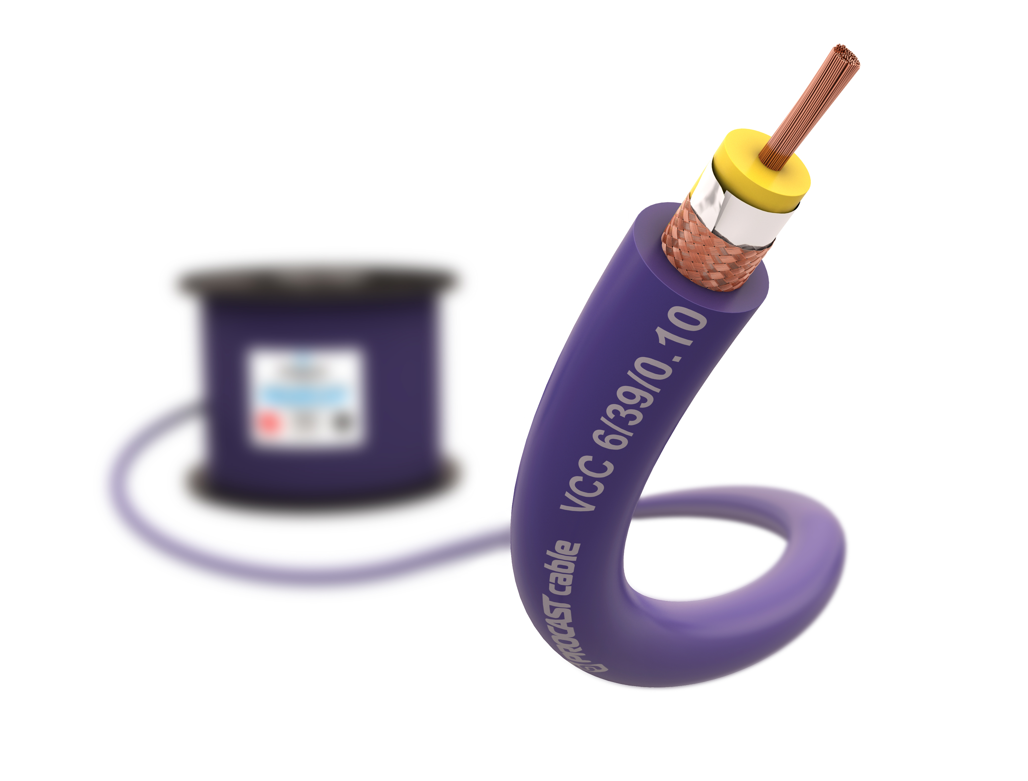 Кабель PROCAST Cable универсальный, 5м фиолетовый (PROCAST cable VCC 6/39/0,10.5)